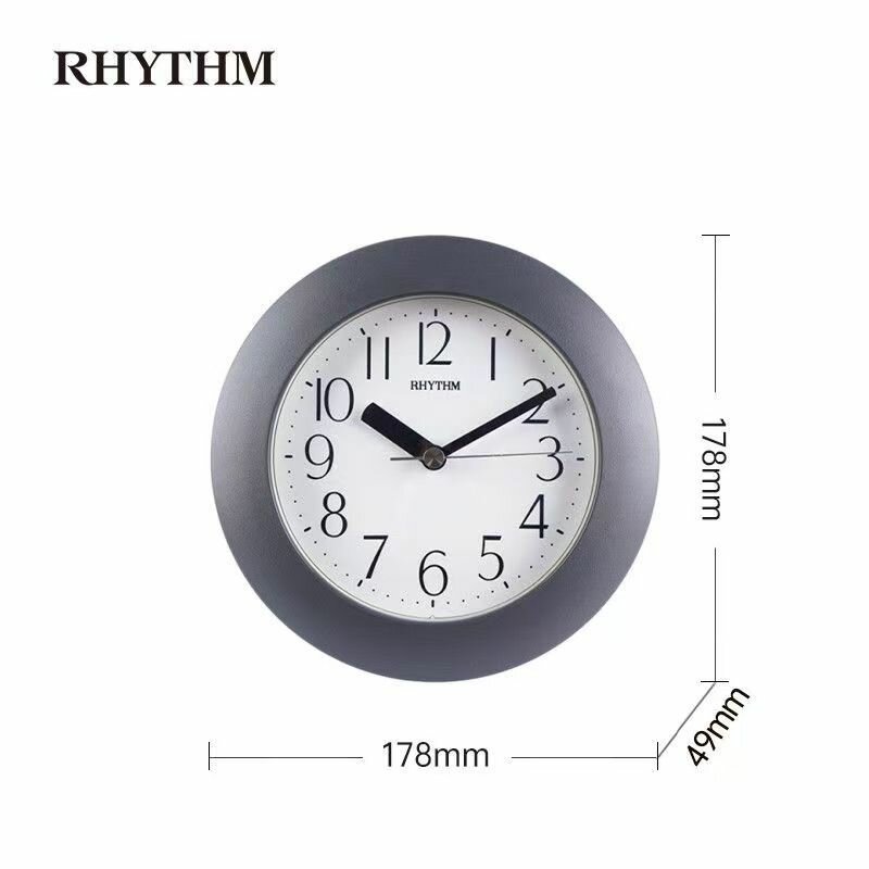 Rhythm Настенные часы, 17.8 см х 17.8 см