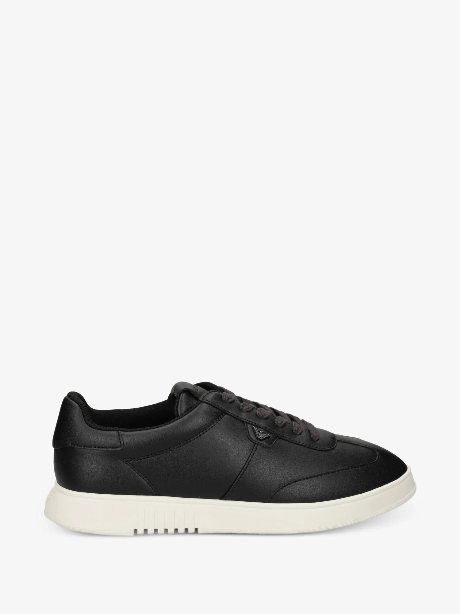 Кроссовки Logo-plaque leather sneakers