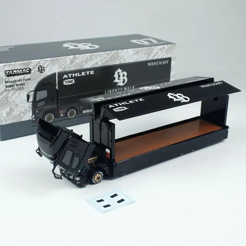 Машинка Tarmac Works 1:64 Fuso Super Great liberty walk Модель легкосплавного автомобиля