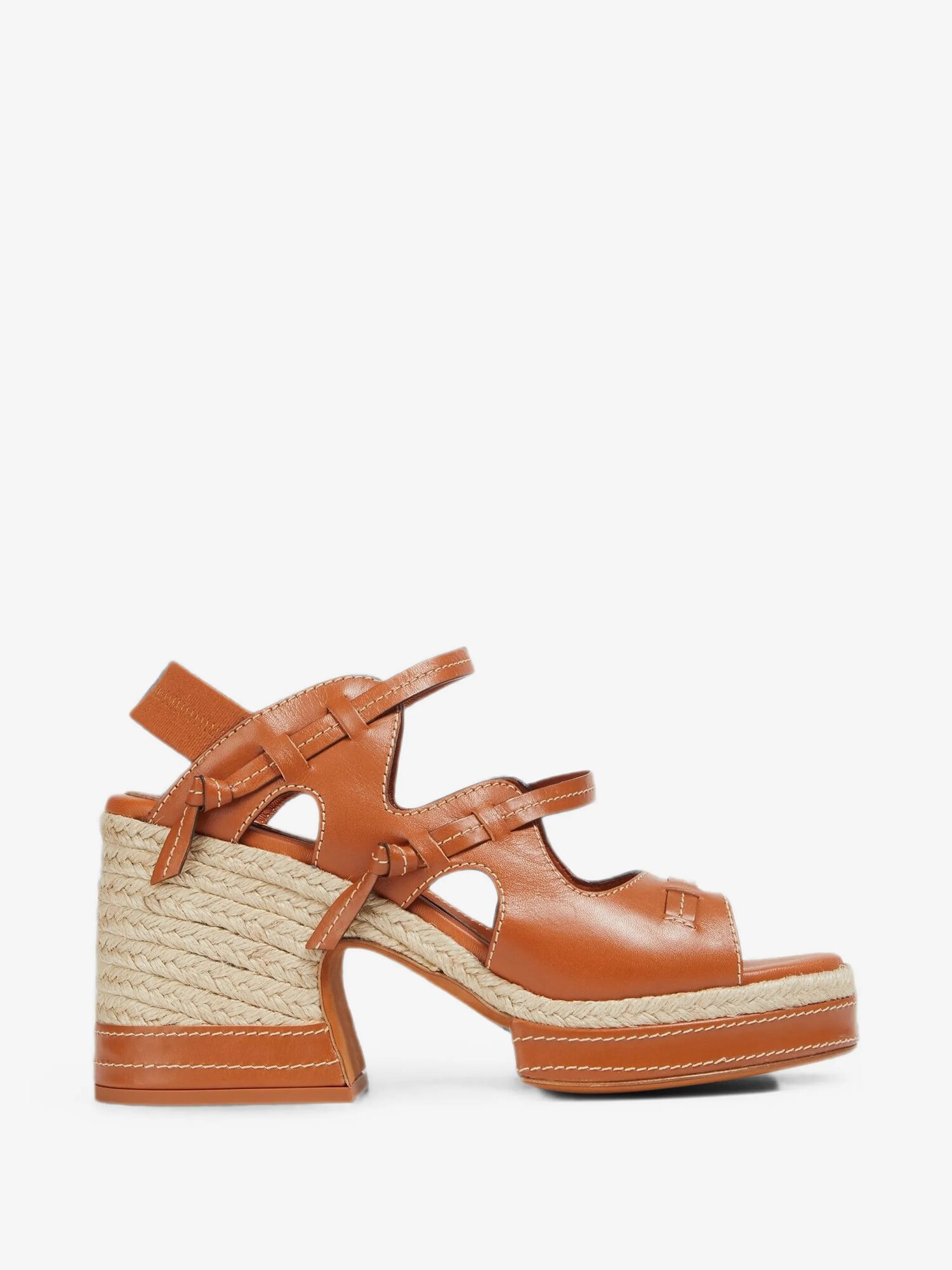 Эспадрильи Topstitched espadrille sandals
