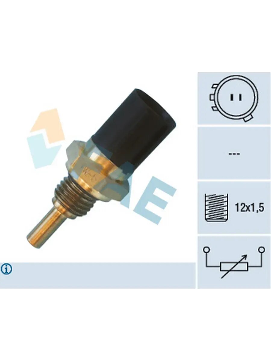 Датчик температуры M12x1.5 2 контакта