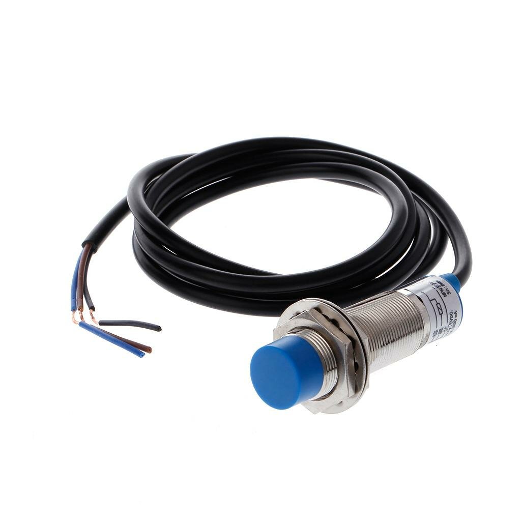Датчик приближения индуктивный M18 8мм 5V NPN NO LJ18A3-8-Z/BX-5V, Серебро