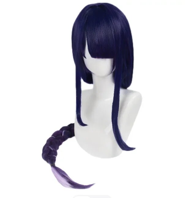 Косплей купальник Raiden Shogun Genshin Impact Один размер, Wig