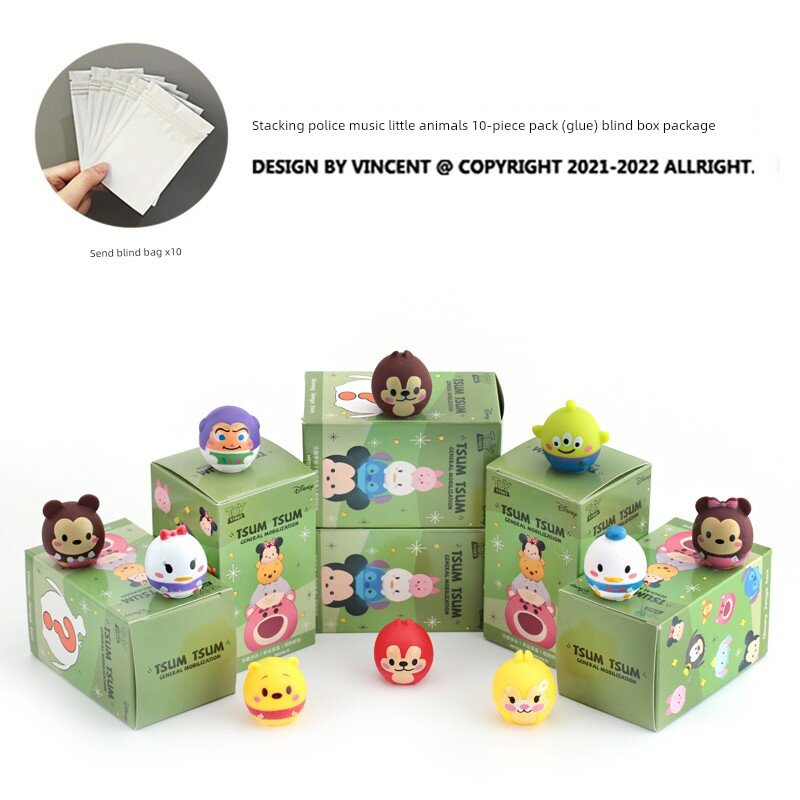 Коллекционные мини-фигурки Disney Tsum Tsum: серия «Выпускные» в мини-боксах, для игр и декора Набор из 10 фигурок