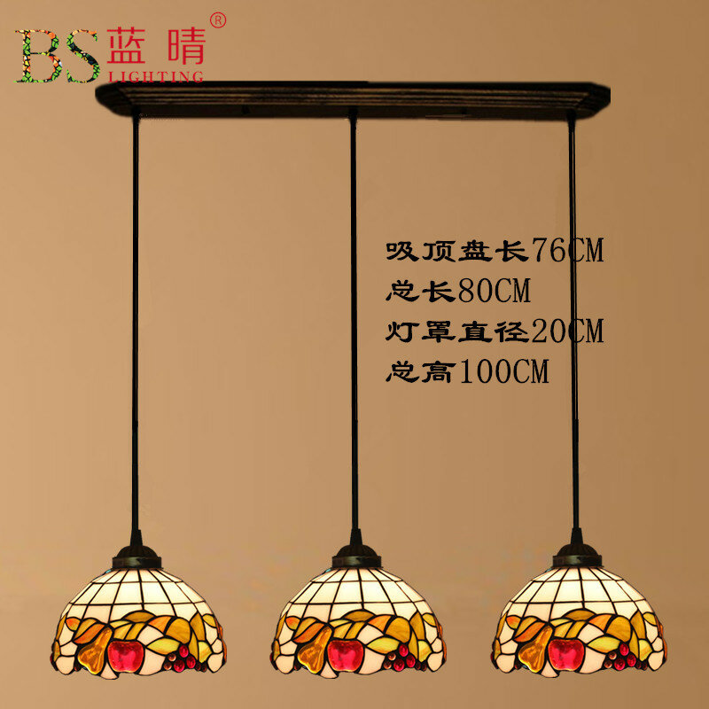 8-дюймовая одиночная люстра в европейском стиле ретро креативный apple personality bar cafe deck single chandelier