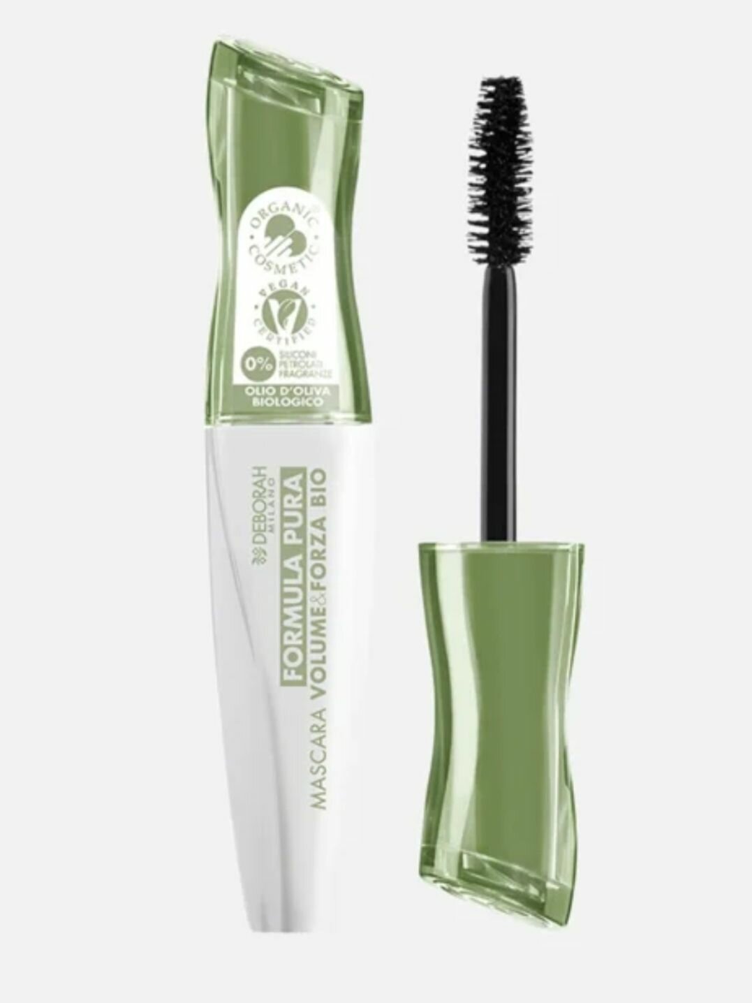 Тушь для ресниц DEBORAH MILANO formula pura mascara volume&forza bio Черный