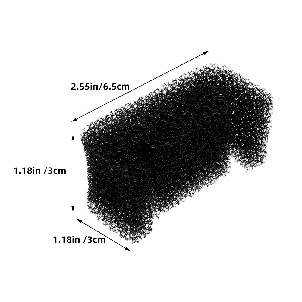 Фильтры Для Фонтана С Пеной 6 Штук Чёрного Цвета Размер 6 50X3 00X3 00Cm