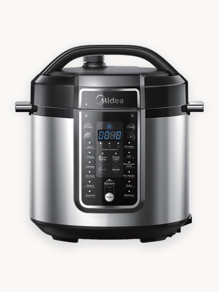 Мультиварка-скороварка Midea MPC-6037, 1000 Вт, чаша 5.7 литров, 14 программ