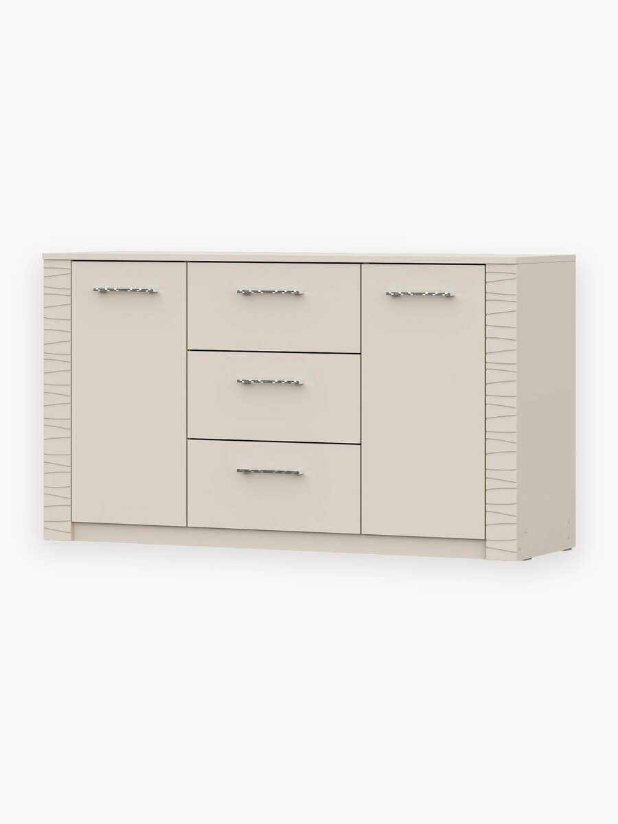 ARNIKA Комод с выдвижными ящиками и полками Калипсо, 130х40х72см, Меланж