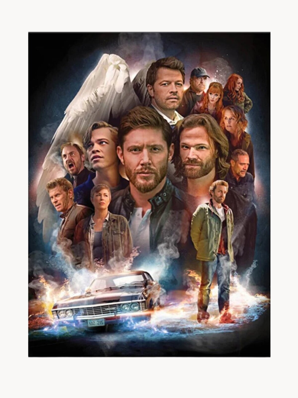 Алмазная живопись "Сверхъестественное" Round Drill 40x50CM