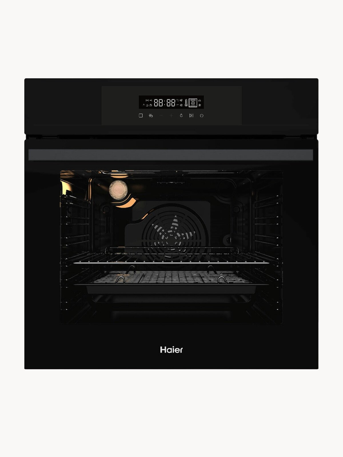 Встраиапмый духовой с конвекцией и сенсорным управлением шкаф Haier HOX-FP3AGB