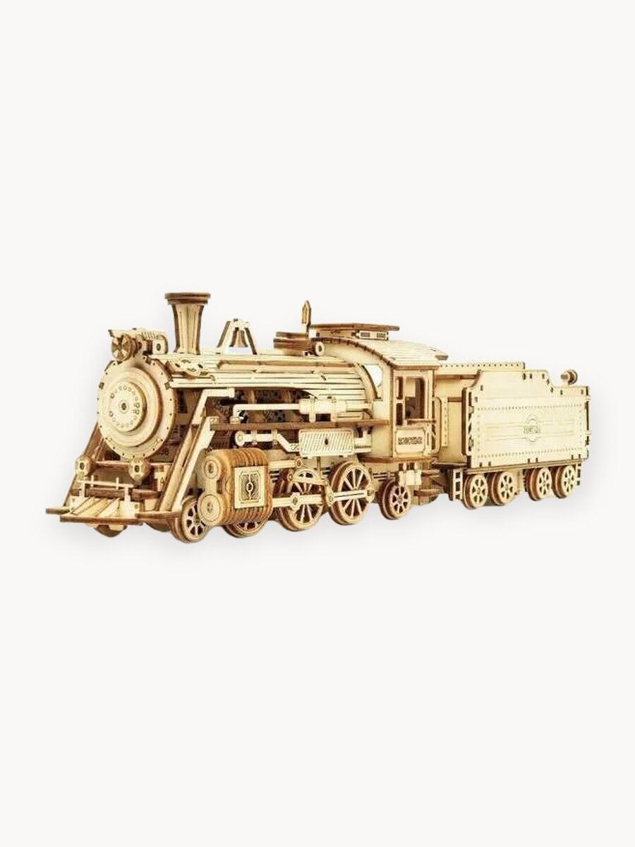 Деревянный конструктор RRIME STEAM EXPRESS - Экспресс паровоз