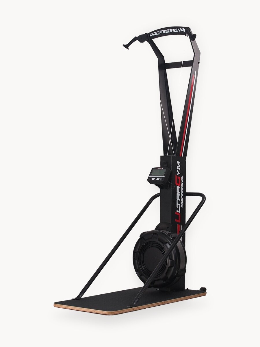 Лыжный тренажёр UltraGym Skierg Air Cross 002 профессиональный, с подставкой