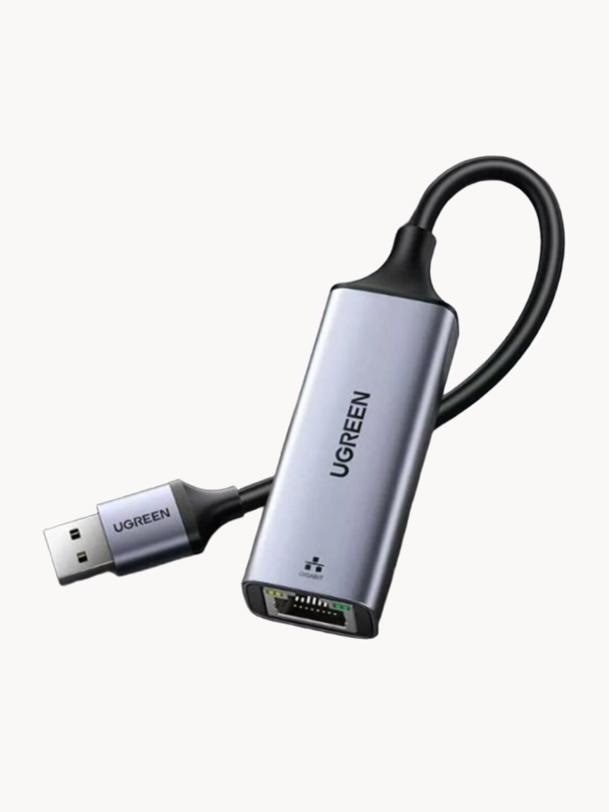 Сетевой адаптер Ugreen USB A 3.0 - LAN RJ45, 1G, темно-серый(50922)