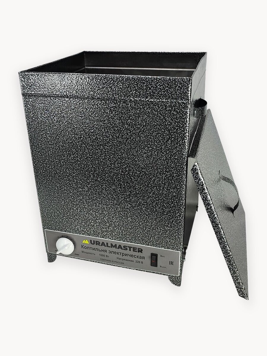 Электрокоптильня КВН24, для дома и дачи, серый металлик, 20 л