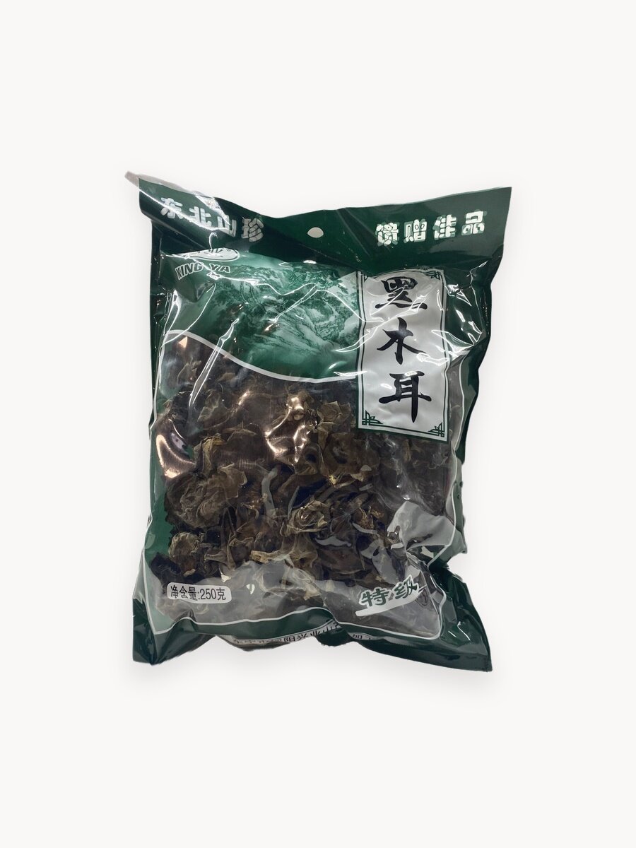 Китайские чёрные древесные грибы, 250 гр.