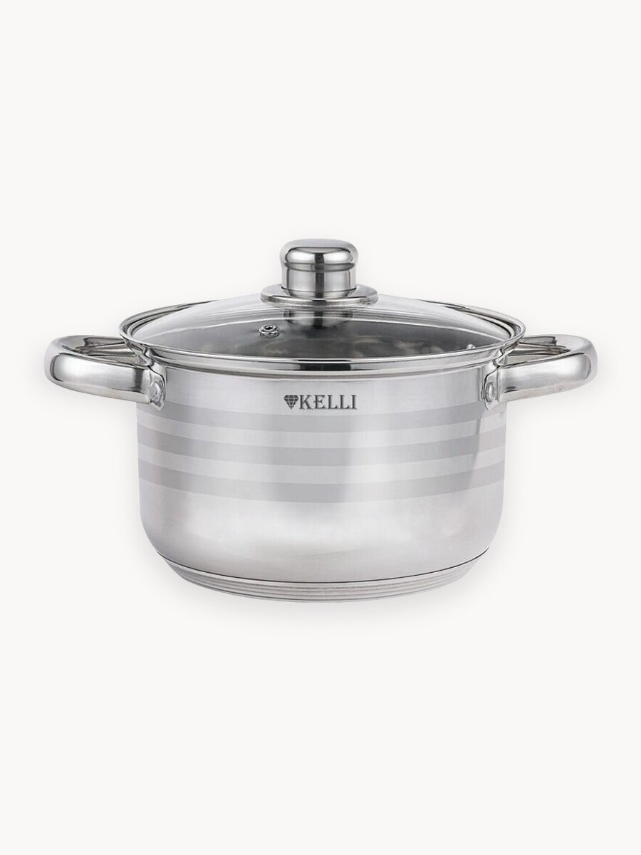 Кастрюля Kelli KL-4293-16 обьем 2,0 л нержавейка