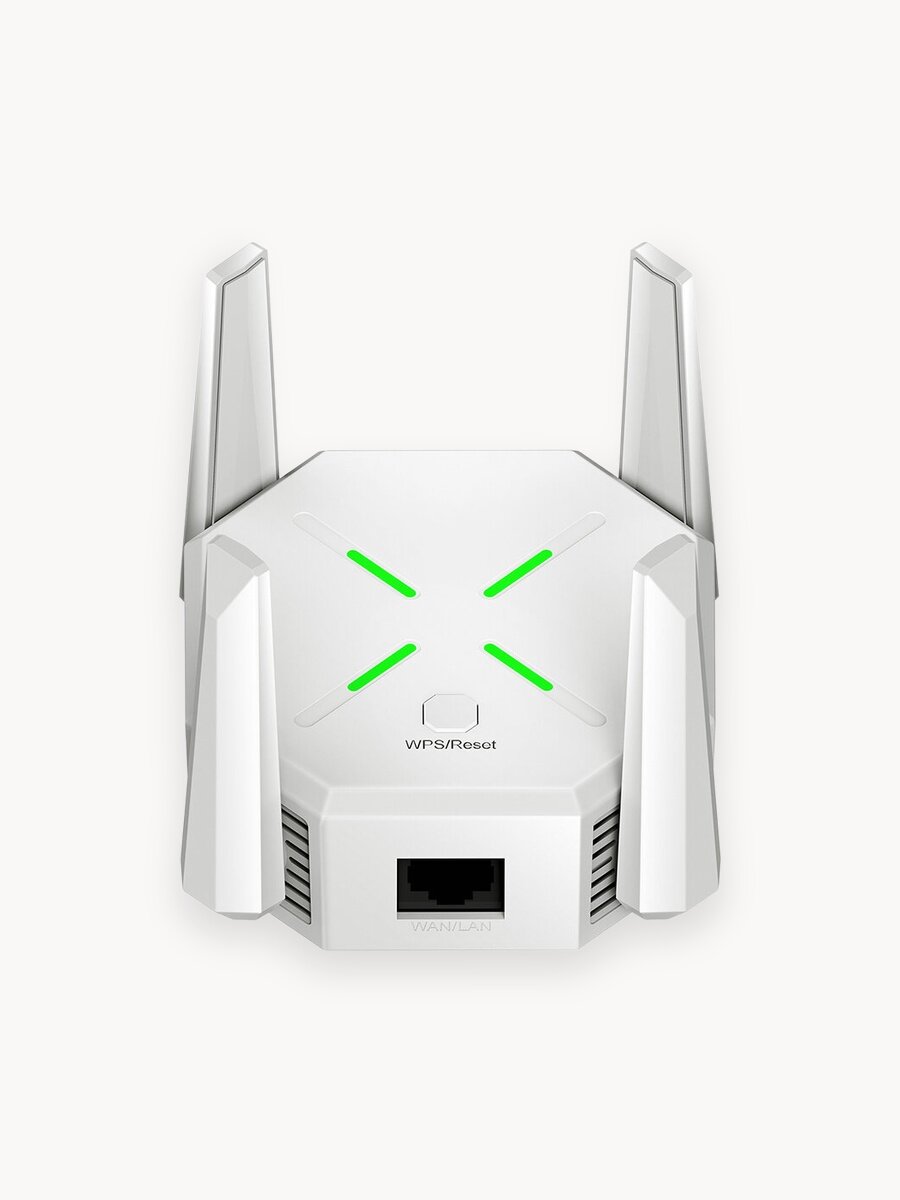 Усилитель wifi сигнала, репитер wifi, 1200 Мбит/c, wifi repeater,2.4 и 5 ГГц, Белый