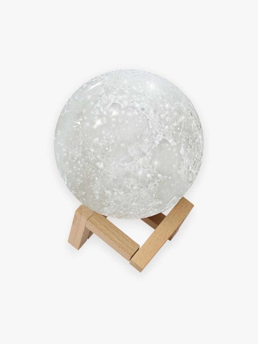 Ночник / детский светильник / Led лампа Лунная ночь, 16 цветов, d=15 см, с пультом, Daswerk (Дасверк), 237952