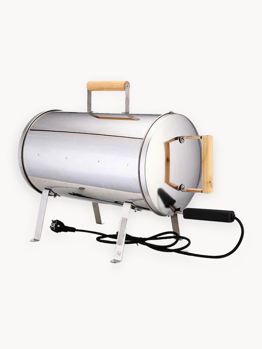 Электрическая коптильня Ramox двухъярусная 1250 Вт горячего копчения , нержавейка Финская