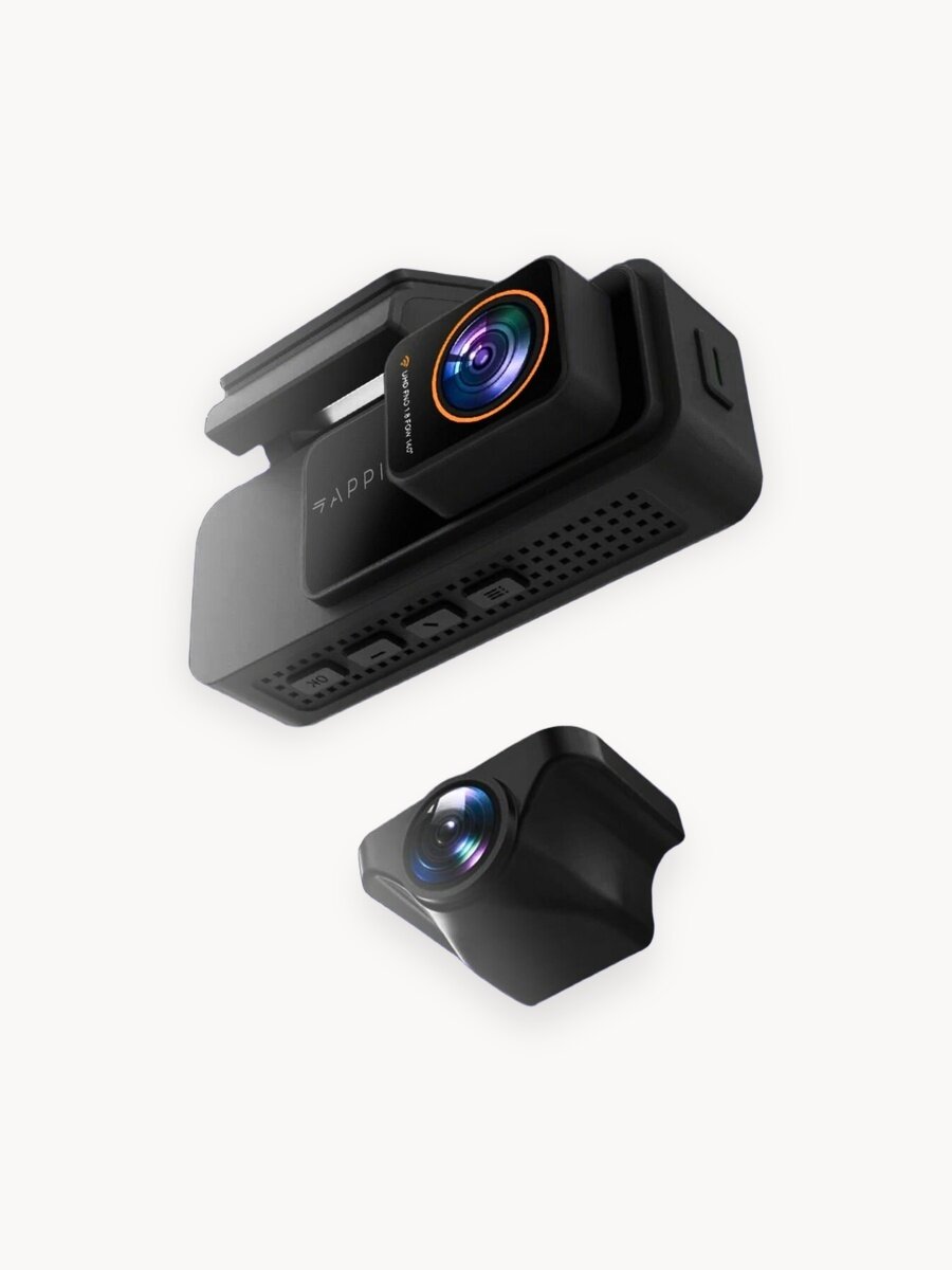 Видеорегистратор для автомобиля с двумя камерами 4к с wifi , автомобильный с камерой заднего вида, APPIX