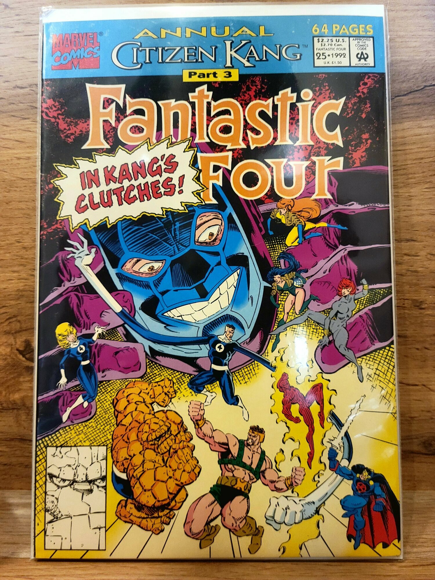 Ретро Комикс Fantastic Four Annual #25. 1992 Год. Оригинал!