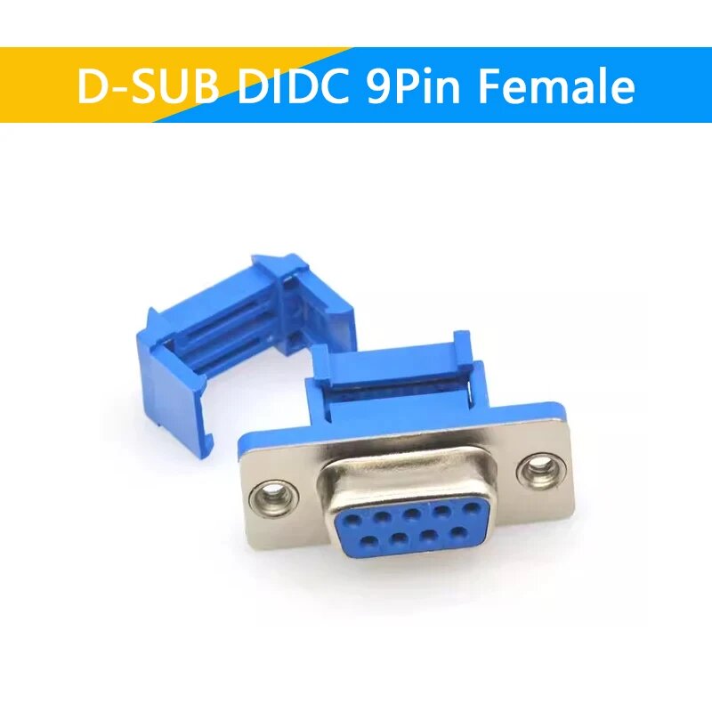 D-SUB DIDC 9 15 25 37-контактный DB9 DB15 DB25 DB37 Разъем типа «папа-мама» типа нажатия линии головки D SUB Разъем последовательного порта RS232 DIDC 9P Female