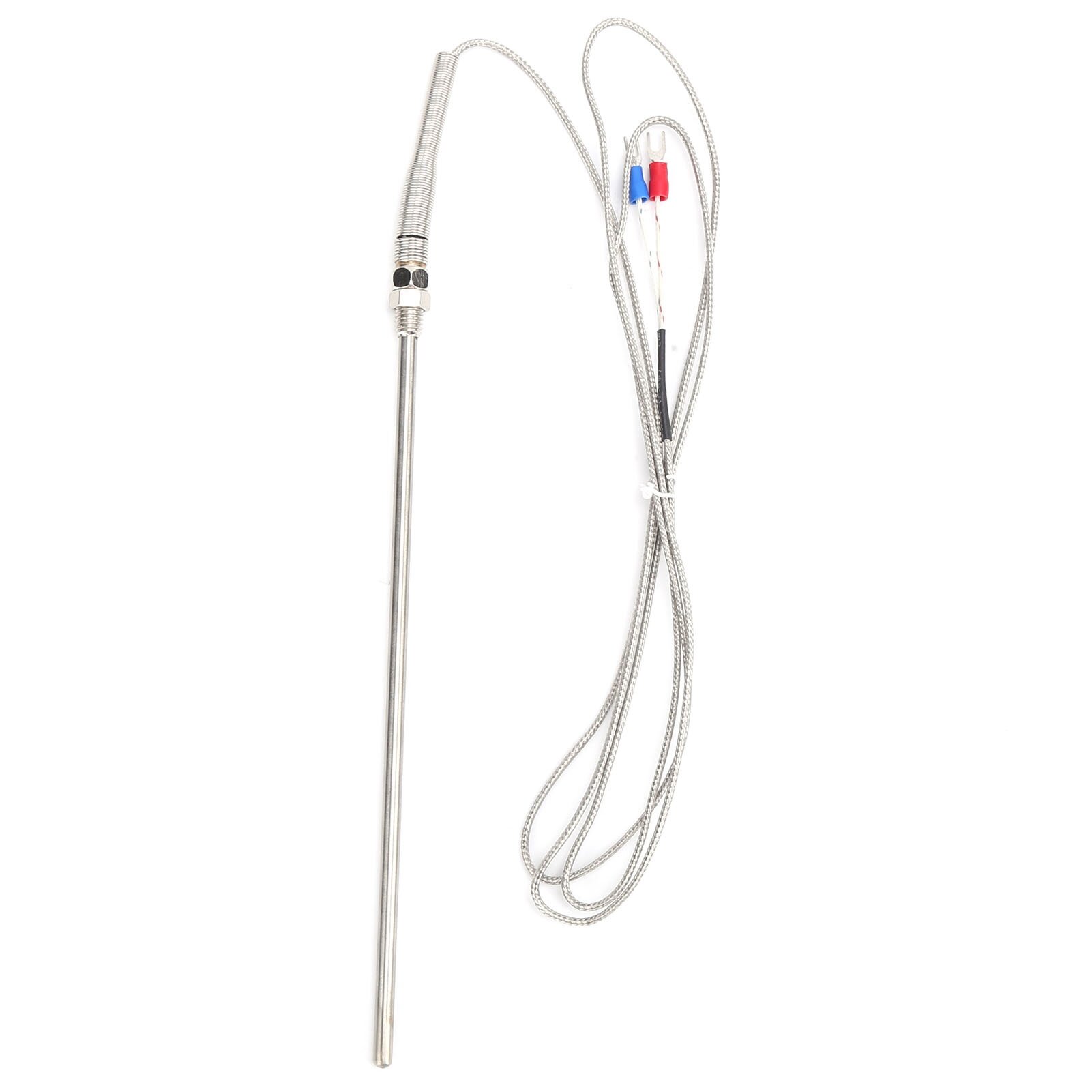 Термопара K-типа, датчик температуры, 5x200 мм, зонд из нержавеющей стали, резьба M8.