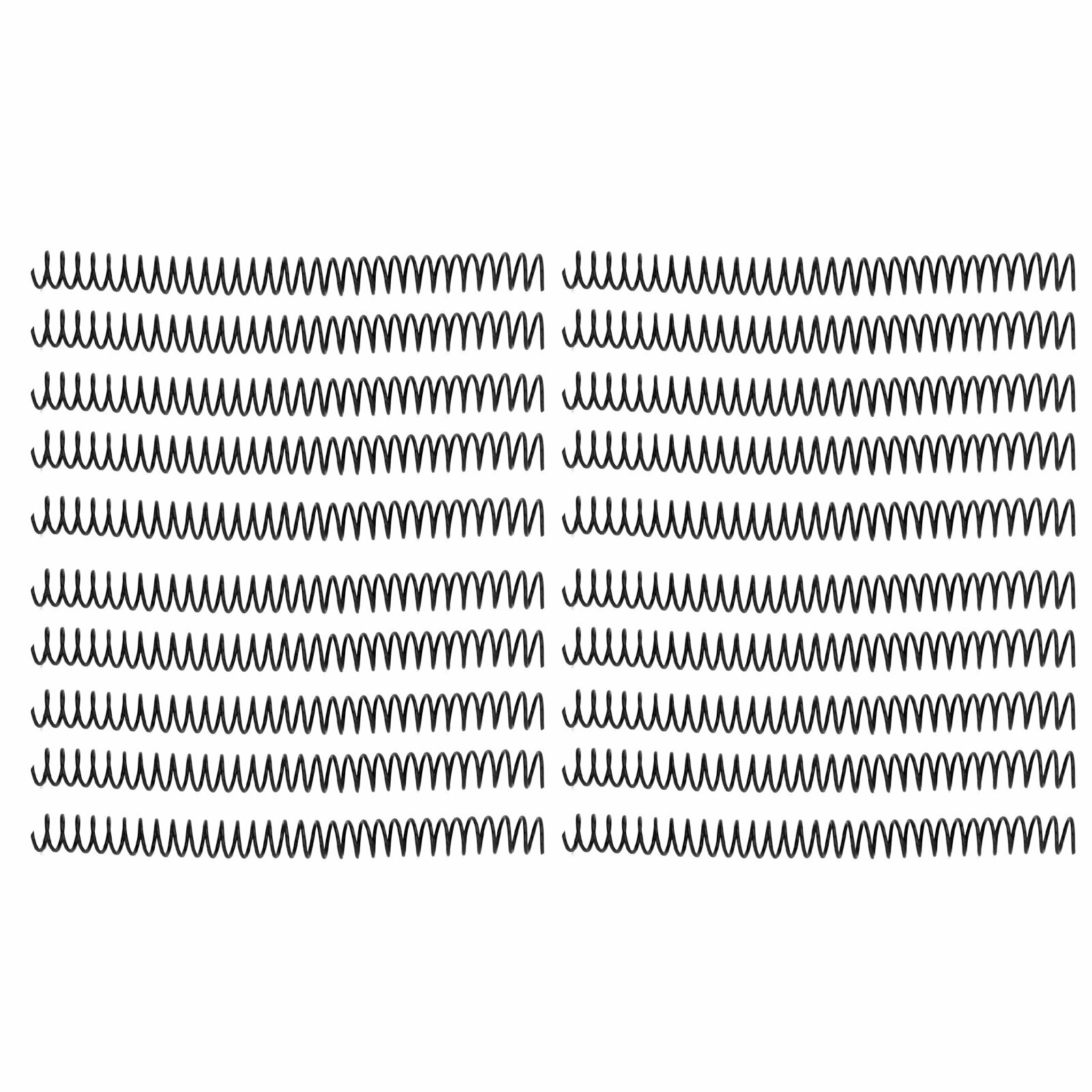 20 пластиковых спиральных спиралей для переплета, 19 мм, внутренний диаметр 3/4 дюйма, 30 отверстий, для блокнота формата А4, А5, черные