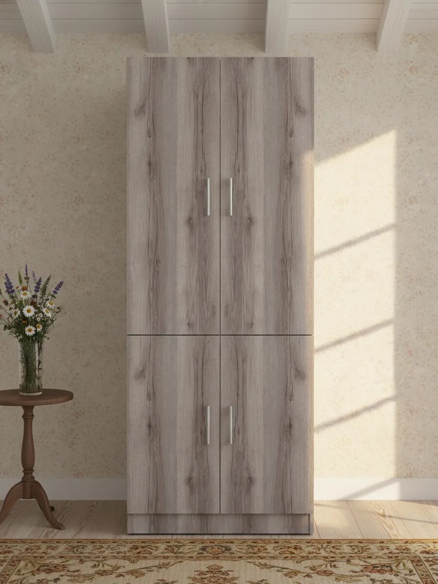 Распашной с полками шкаф FRESTER деревянный для одежды, от производителя