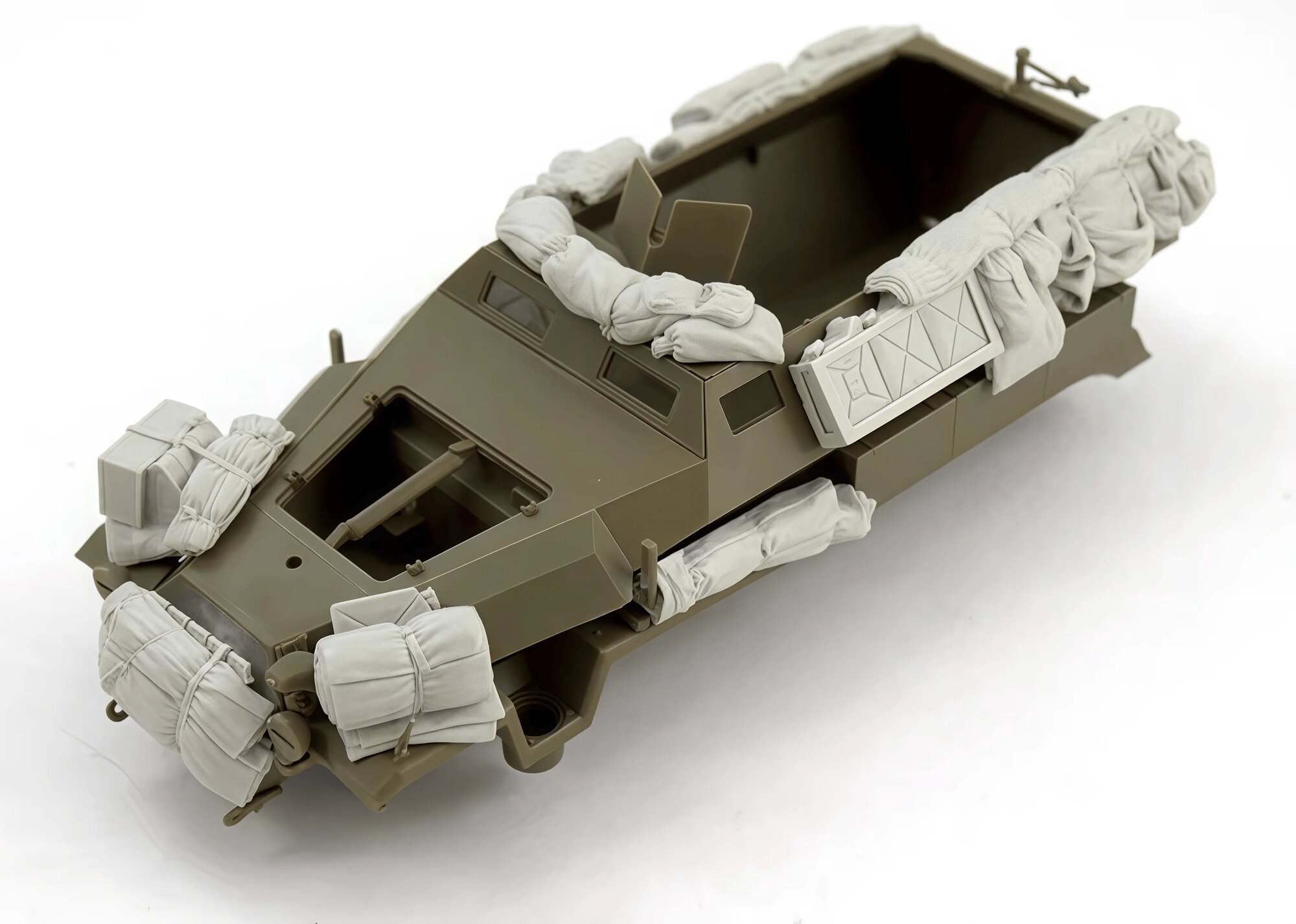 Комплект для сборки модели из литья смолы 1/35, GK, резервуар из смолы, обернутый музлом, неокрашенный