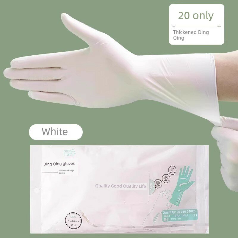 Нитриловые перчатки утолщенные, прочные, одноразовые, пищевые, подходят для общепита и использования на кухне,