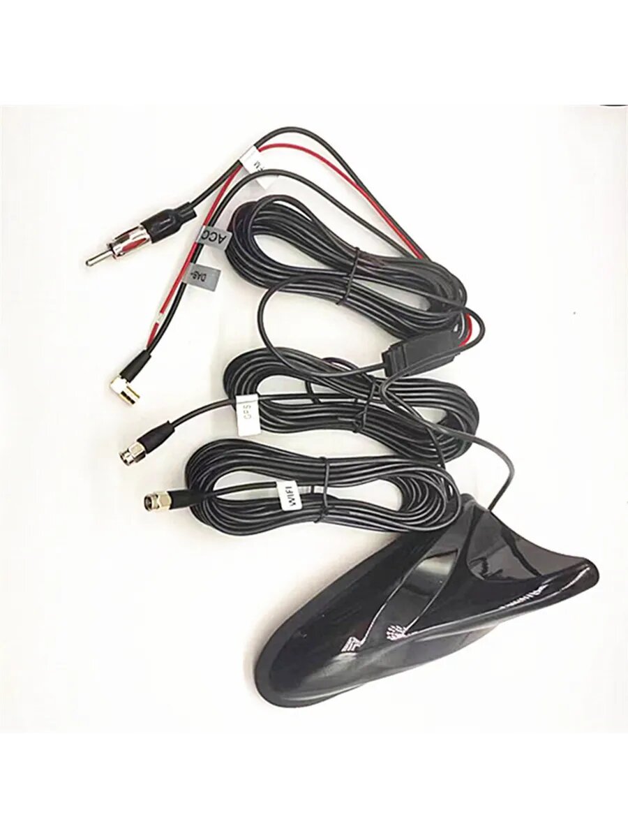 Антенна в виде акульего плавника на крыше автомобиля (DAB + GPS + FM/AM + WIFI) Поддерживает