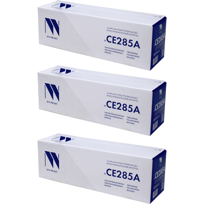 NV Print NV-CE285A-SET3 -/ Набор NVP NV-CE285A-SET3 для HP LaserJet Pro M1132/ M1212nf/ M1217nfw/ P1102/ P1102w/P1102w