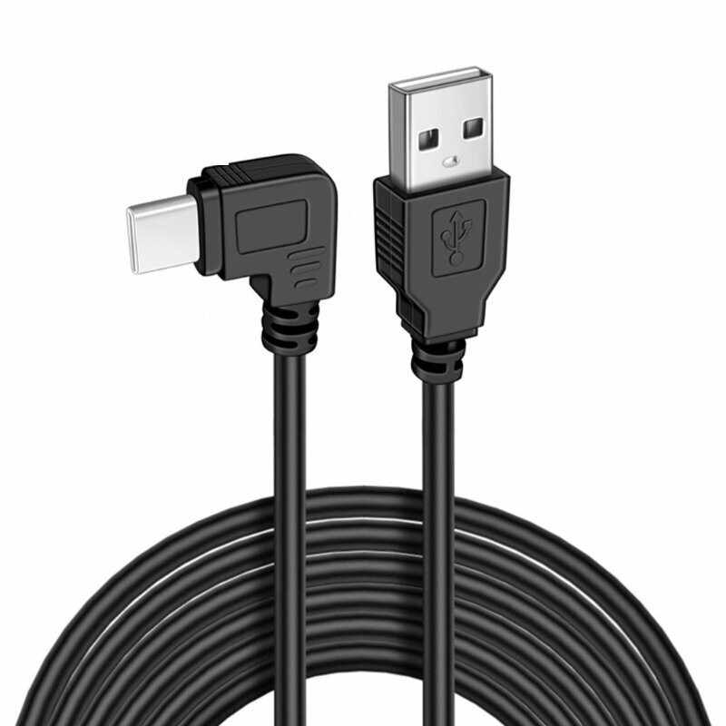 Кабель для зарядки кабеля питания USB- TYPE C длиной 3,5 метра-колено