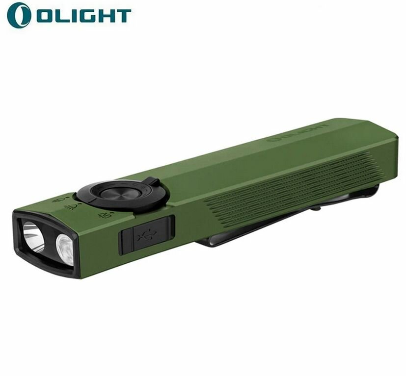 Фонарь Olight ArkPro OD Green (ЛЦУ и УФ), Li-po 2000 mAh, 205 метров, 1500 люмен (Комплект)