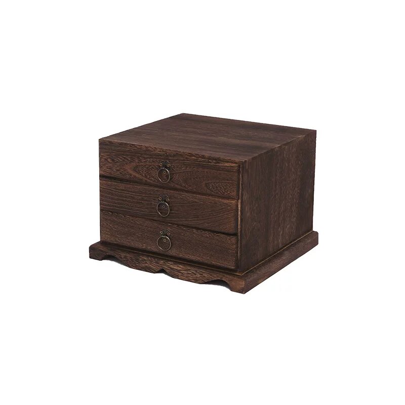 Коробка для чая Пуэр, настольный органайзер из массива дерева, поднос для чая, многослойная выдвижная упаковка, коробка