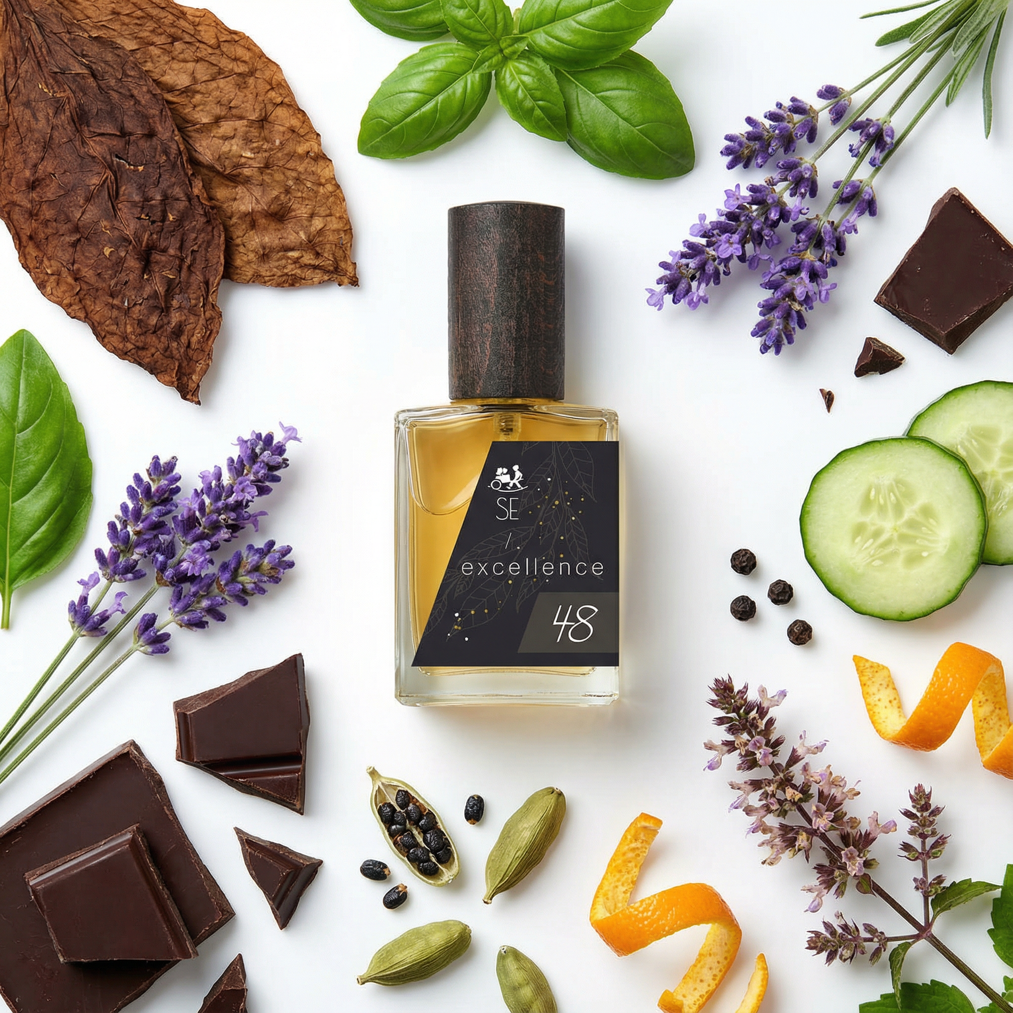 Духи SE Perfumes №48 Selection Excellence, унисекс, табачные, пряные, древесные, 30 мл.