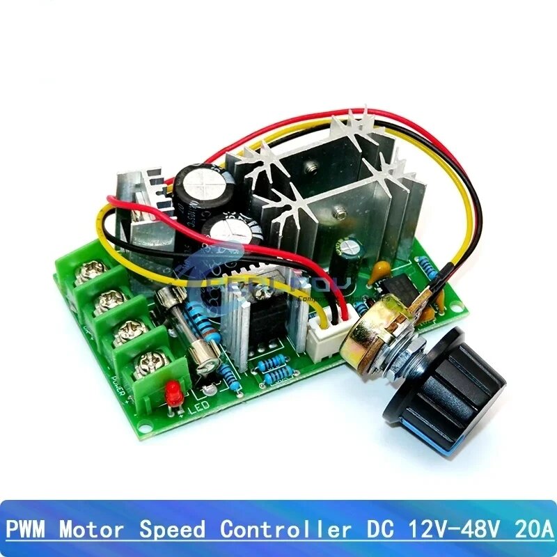 Регулятор скорости двигателя постоянного тока высокой мощности, модуль привода ШИМ 12 В-90 В, контроллер тока 10 А/15 А/20 А для управления скоростью двигателя