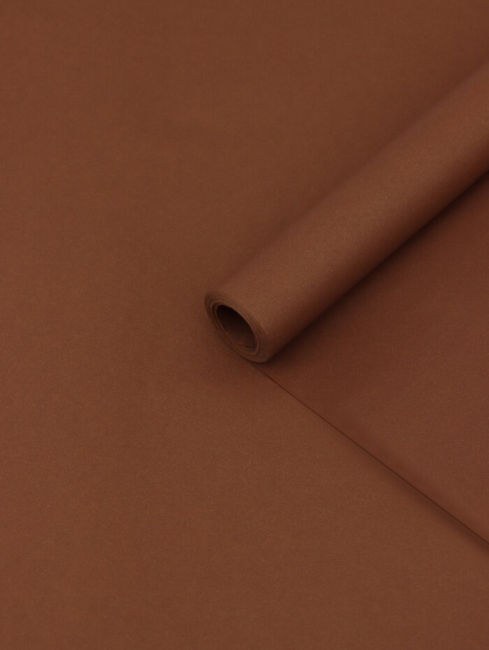 Бумага упаковочная крафт, двусторонняя, кофейный, 0.68×10±5% м
