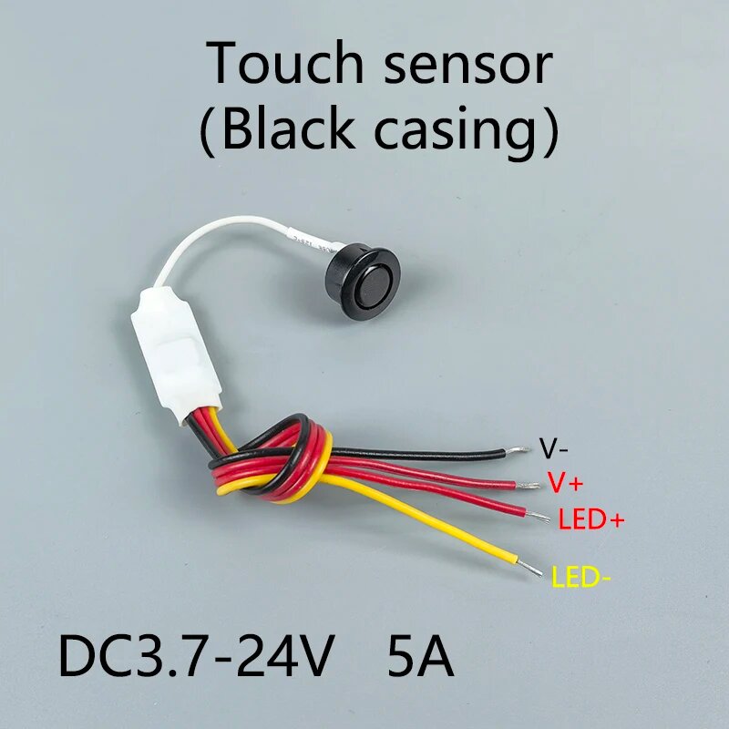 Светодиодный диммер 5 В, 12 В, 24 В, сенсорный датчик, кнопка управления, двойная функция памяти, светодиодная лента, настенный шкаф для кровати, бесступенчатое затемнение