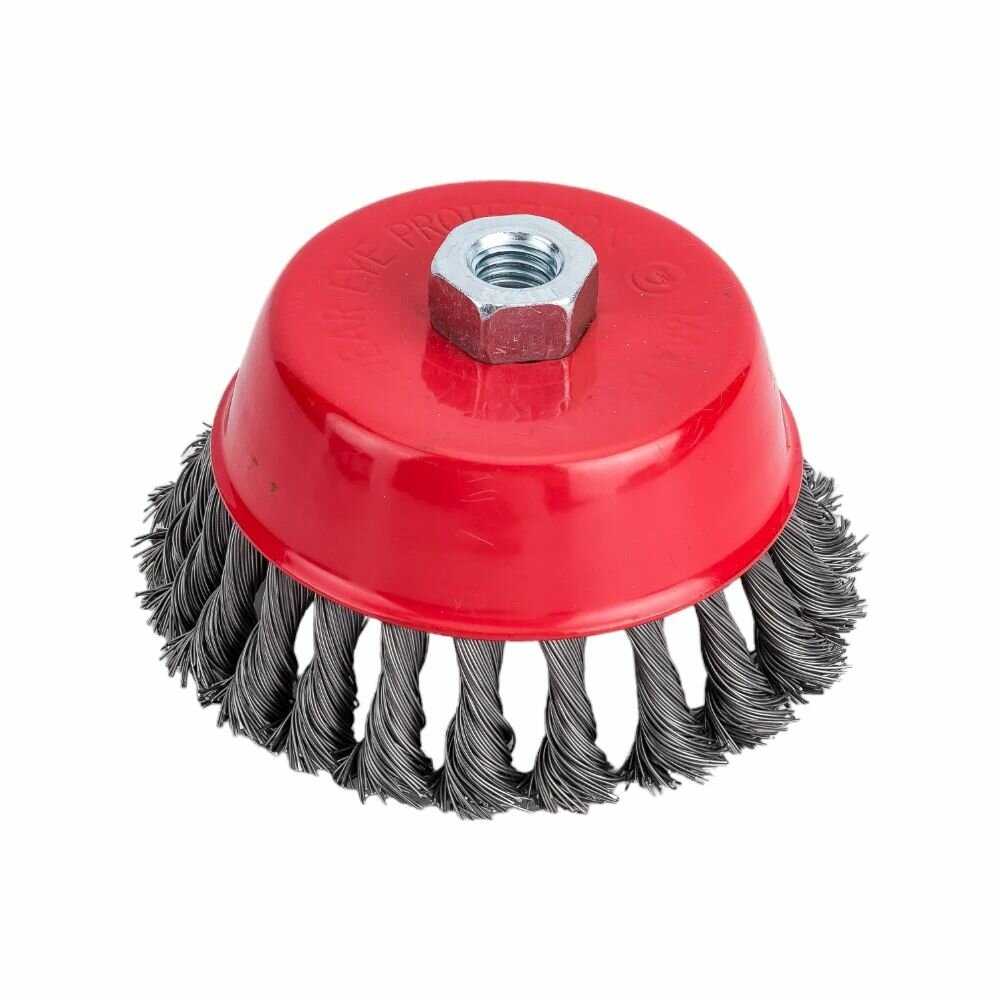 Щетка-чашка по металлу крученая 125 мм, М14 для УШМ SAMGRUPP SAMC-030100125