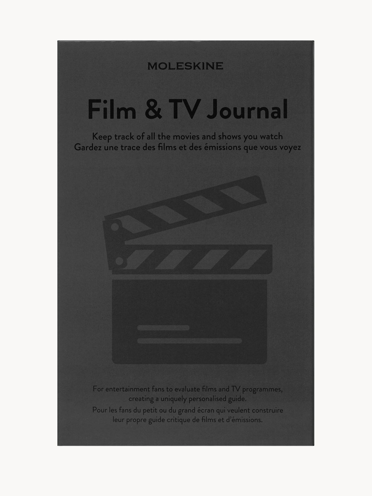 Блокнот Moleskine Passion Journals PASFILM Large 130x210мм, 400стр, твердая обложка, серый