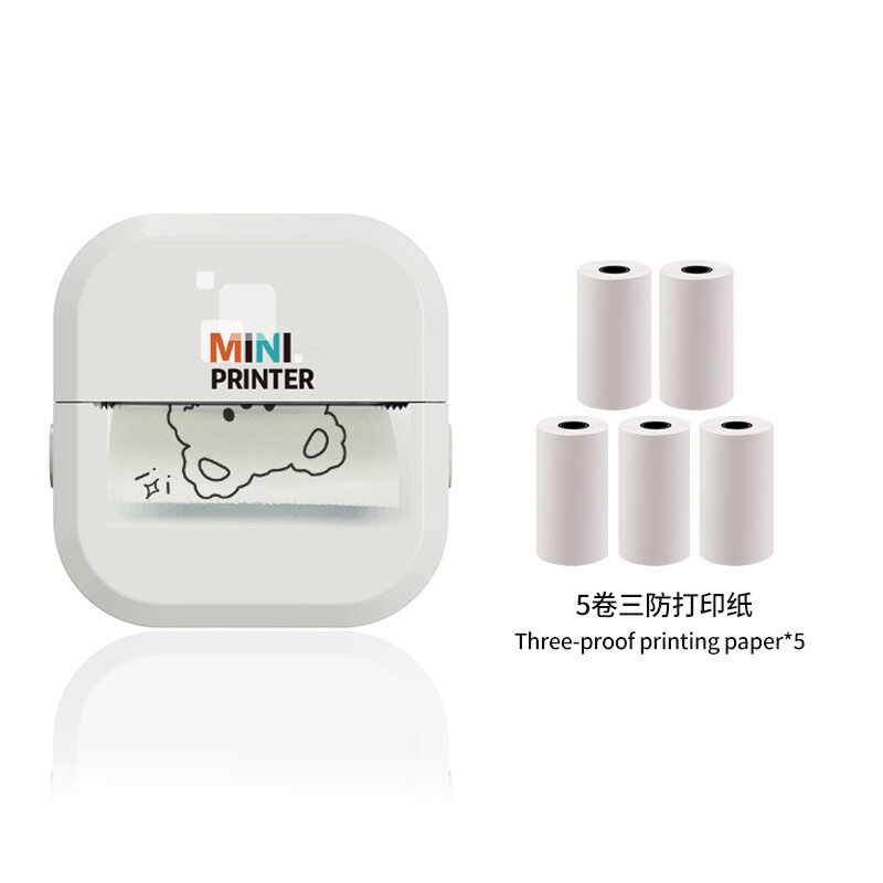 Кросс-бордер мини-принтер для домашнего использования, портативный принтер этикеток, ручной карманный HD-принтер с коррекцией ошибок