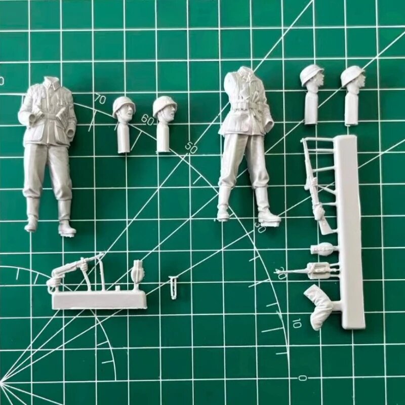 Набор моделей фигурок JIJIE немецкой пехоты 1/35, резина, 2 фигурки