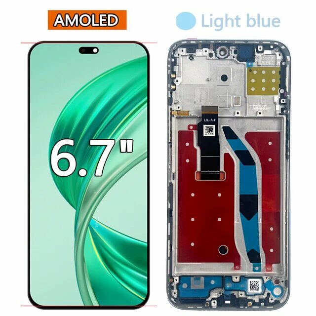 6,7 "Новый AMOLED для Huawei Honor X8b ЖК-дисплей с цифровым преобразователем сенсорного экрана для Honor X8b LLY-LX1 LX2 LX3 запасные части для дисплея
