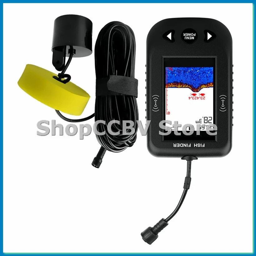 Портативный рыболовный эхолот Fish detector черный