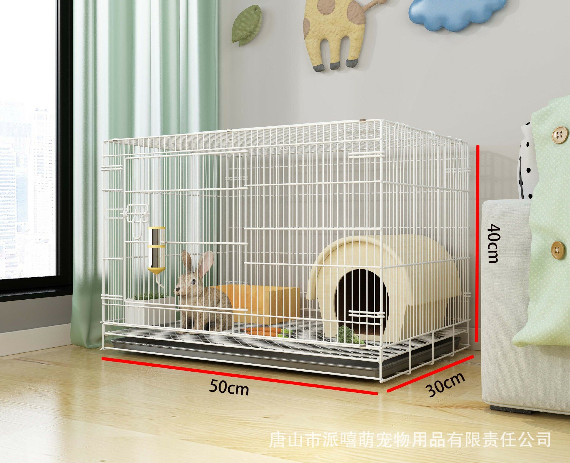 Клетка для кроликов очень большого размера для домашнего использования, складная двухъярусная с туалетом, автоматической очисткой отходов, зашифрованная клетка