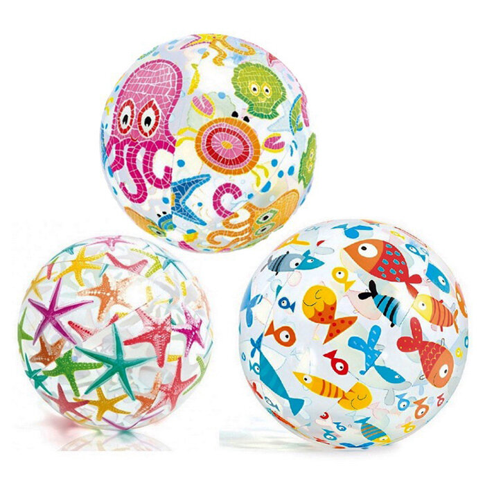 Intex Мяч надувной с принтом 51 см (3 цвета) 59040NP/59040 с 3 лет