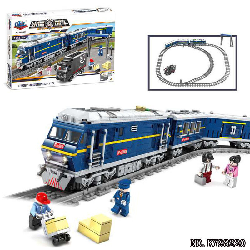 DEKE 80015 Лидер Номер Поезд Детские Мелкие Строительные Блоки Поезд Игрушки для Мальчиков Образовательные Игрушки Кросс-Бордер
